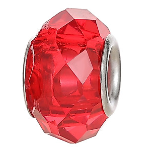 9 Pack Plated Silver Spacer Beads European Charms fit Pandora Bracelet CZ Enamel Set Plexiglass