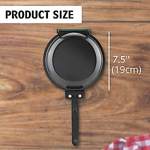 Killer's Instinct Outdoors 1 PCS Double-sided Frying Pan-Non-stick, Easy-to-clean Double-sided Frying Pan with Double-sided Flip Design