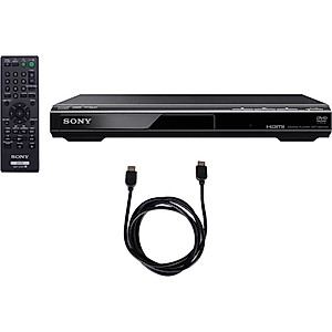 Sony DVPSR510H - DVD Player Bundle with Deco Gear 6ft High Speed HDMI Cable