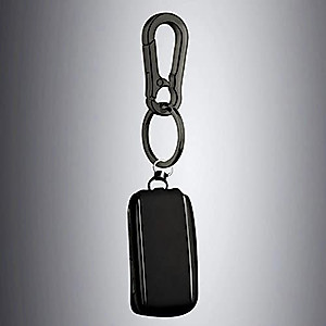 2Pieces Key Ring Keychain keyclips for Keychains, Key Chain Rings Carabiner Heavy Duty with Metal for Men Women(Black)