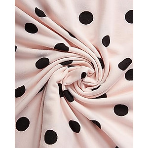 Marilyn Monroe Women's Pajama Set - 3 Piece Lounge Robe, Cami Tank Top, Pajama Shorts - Lace Trim Sleepwear for Women (S-XL), Size Small, Ice Pink Dot