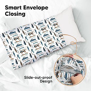 KeaBabies Toddler Pillow for Sleeping and Toddler Pillowcase for 13X18 Pillow - 2-Pack Soft Organic Cotton Toddler Pillows - Organic Toddler Pillow Case for Boy, Kids - 13X18 Small Pillow for Kids