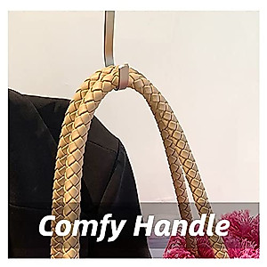 WEIIYONN Large Beach Bag Tote Bag for Women Summer Vibe Shoulder Bag with Tassels Aesthetic Contrast Color Handbag (Yellow White)