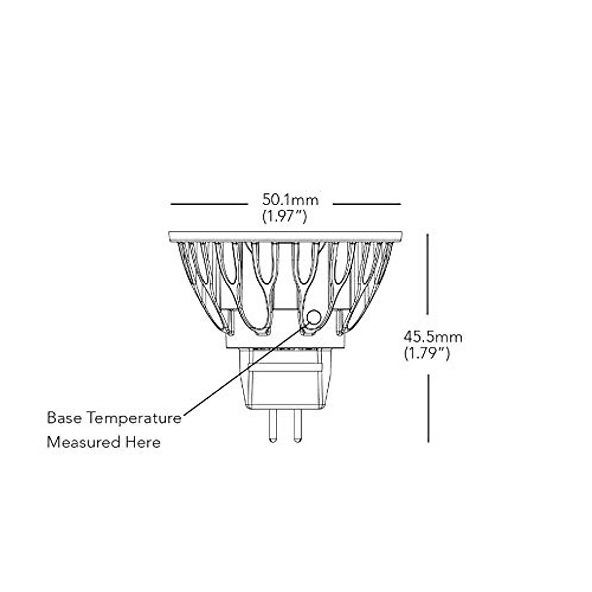 SORAA Brilliant MR16 12V 7.5W Dimmable 3000K 10 Degree Narrow Spot Light Bulb