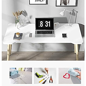 Modern Simple Style Computer Desk,Solid Wood Ergonomic Writing Table Workstation,Pc Laptop Study Writing Desk Workstation for Home Office
