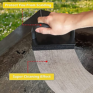 18 PCS Griddle Cleaning Kit for Blackstone, Flat Top Grill Cleaning Kit,Griddle Accessories with 1 Grill Scrapers, 1 Cleaning Handle, 10 Griddle Brush, 4 Grill Stone, 2 Pan Scrapers