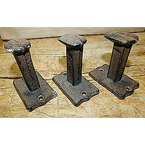 CharmingStuffS New 1 Cast Iron Antique Style Railroad Spike Coat Hooks Hat Hook Rack Towel Garden XL-0106QQQ by CharmingSS
