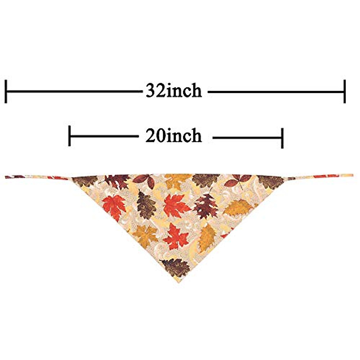 Thanksgiving Dog Bandana Fall Autumn Reversible Triangle Bibs Scarf Accessories for Dogs Cats Pets