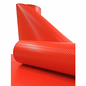 3D Carbon Fiber Fire Red - Air Release Vinyl Decal Mod Skin Kit by System Skins - Compatible with Microsoft Xbox One (XB1)