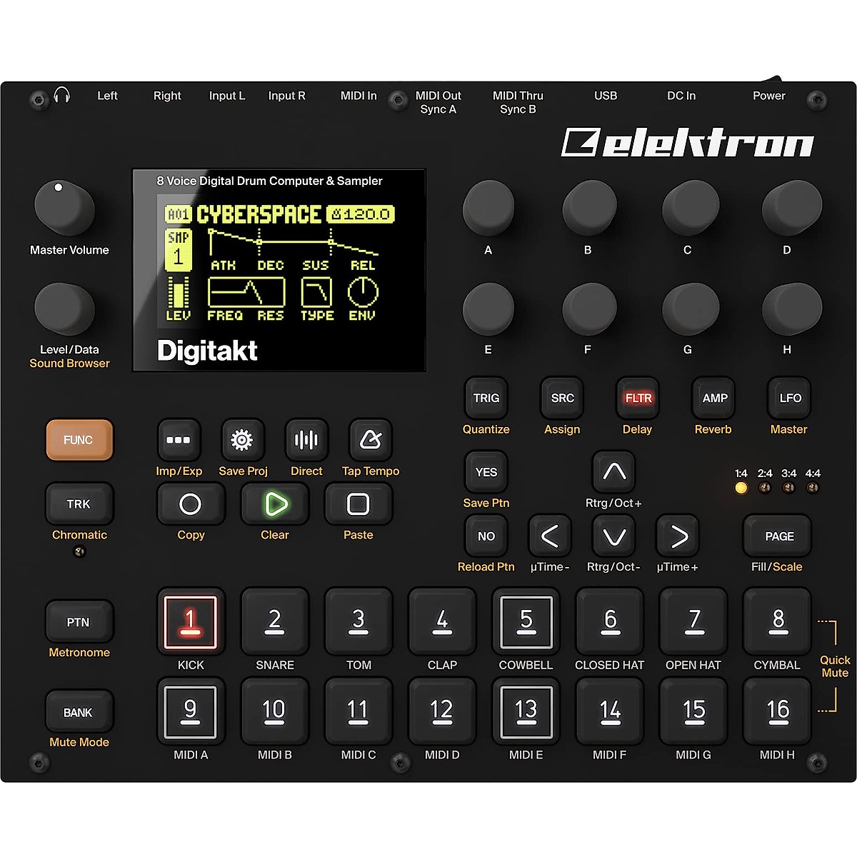 Elektron Digitakt 8-Track Drum Computer and Sampler