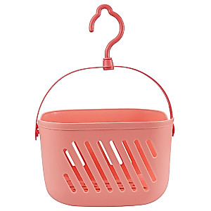 LNQ LUNIQI Hanging Shower Caddy Basket Plastic Storage Basket with handle Portable Kitchen Organizer Storage Basket for Home Kitchen Bathroom（）