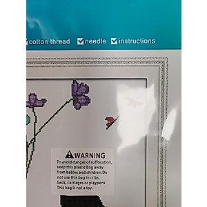 Awesocrafts Cross Stitch Kits, Quotes Praise God from Whom All Blessings Flow Easy Patterns Cross Stitching Embroidery Kit Supplies Christmas, Stamped or Counted (Praise God, Stamped)