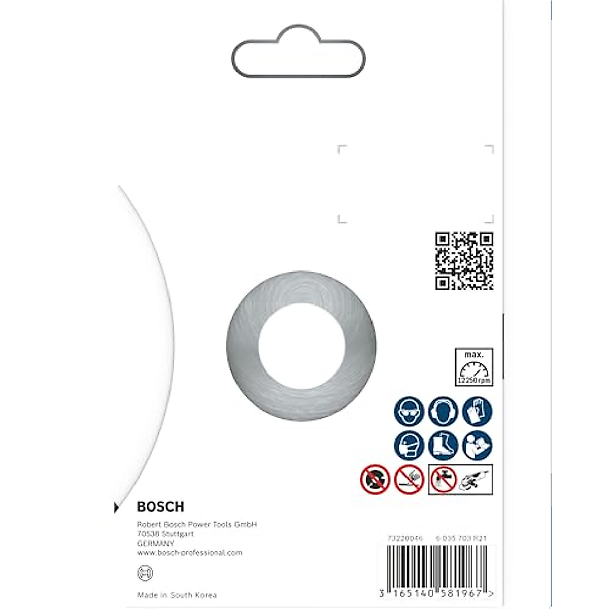 Bosch 2608602690 Diamond Cutting Disc Best for Marble, 125mm Ø, 22.23mm x 2.2mm x 3mm, Silver/Grey