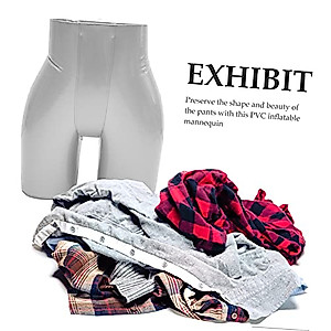 SOLUSTRE Clothing Display Model Half Body with Arms Torso Mannequin for Clothes Display Mannequin Body Molds Shirts Display Prop Inflatable Costume Mannequin for Store Window PVC Bust Belt