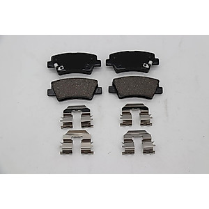 Ceramic Rear Brake Pads Set Compatible with Hyundai Sonata/Elantra/Accent/Veloster,Kia Rio/Optima Hybird/Soul EV/Soul/Cadenza/Forte/Forte Koup/Forte5,Automotive Replacement Disc Brake Pads Rear