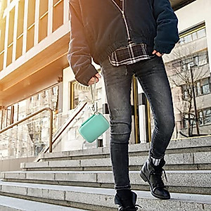 Againmore Case Compatible with SUPVAN E10 Label Printer, Mini Wireless Connection Label Maker Machine Portable Travel Carrying Bag for Office, Home Kitchen Storage (Box Only)-Green