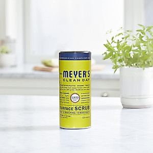 Mrs. Meyer's Multi-Surface Scrub, Non-Scratch Powder Cleaner, Removes Grime on Kitchen and Bathroom Surfaces, Lemon Verbena, 11 oz