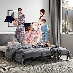 4 Pcs Adjustable Height Bed Support Legs For Bed Frame/Bed Center Slat, Super Sturdy Metal Bed Frame Center Support Leg, Replacement Bed Frame Support Legs, Support Feet For Bed Frame (7.8 To 10.6 IN)