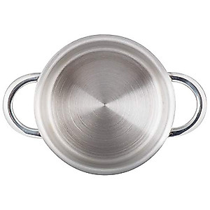 G.E.T. 4-80555 Stainless Steel Stainless Steel Mini Stock Pot with Lid Stainless Steel Specialty Servingware Collection