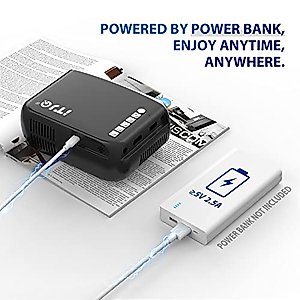 Mini Projector, iTJQ Portable Projector 1080p Supported, Phone Projector Compatible with iOS/ Android Smartphone/ Laptop/ PS4, Movie Projector with HDMI/ USB Interfaces for Home Theater