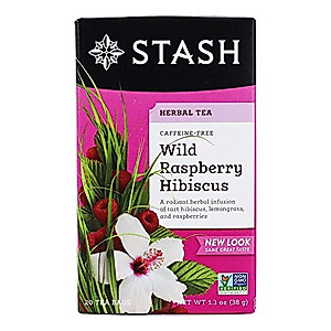 Stash Tea Tea Wild Raspberry Hibiscus 20 Tea Bags