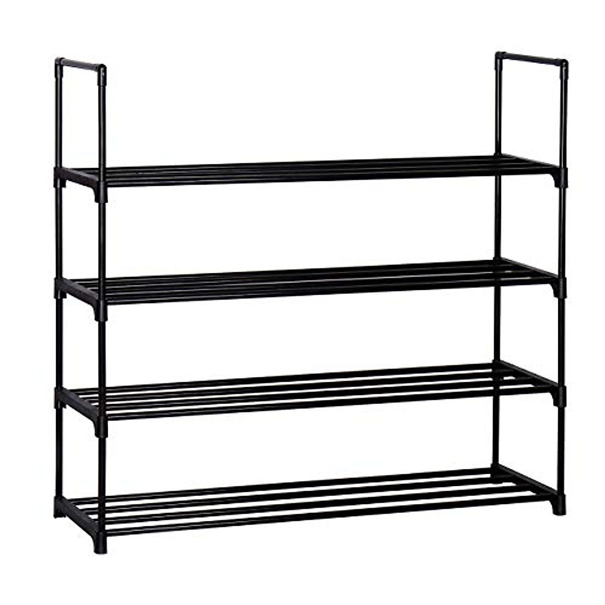 HOMEFORT 4-Tier Shoe Rack All Metal 3-Tier Shoe Rack