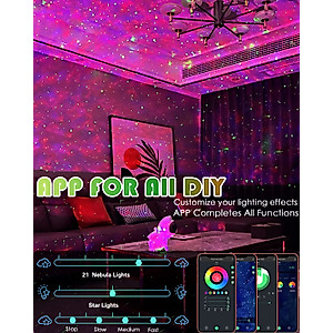 FLEWKEN Space Dog Star Projector - Space Buddy - Astronaut Galaxy Projector Starry Voyager Nebula Ceiling LED Lamp with Timer and Remote, for Gaming Room Decor, Christmas Gift for Kids Adults