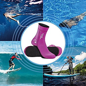 Neoprene Socks Diving Scuba Socks Wetsuit Fin Booties for Men Women Kids, 3MM 5MM Surfing Booties Beach Sock Thermal Flexible Anti Slip for Rafting Snorkeling Swimming Wading Sailing