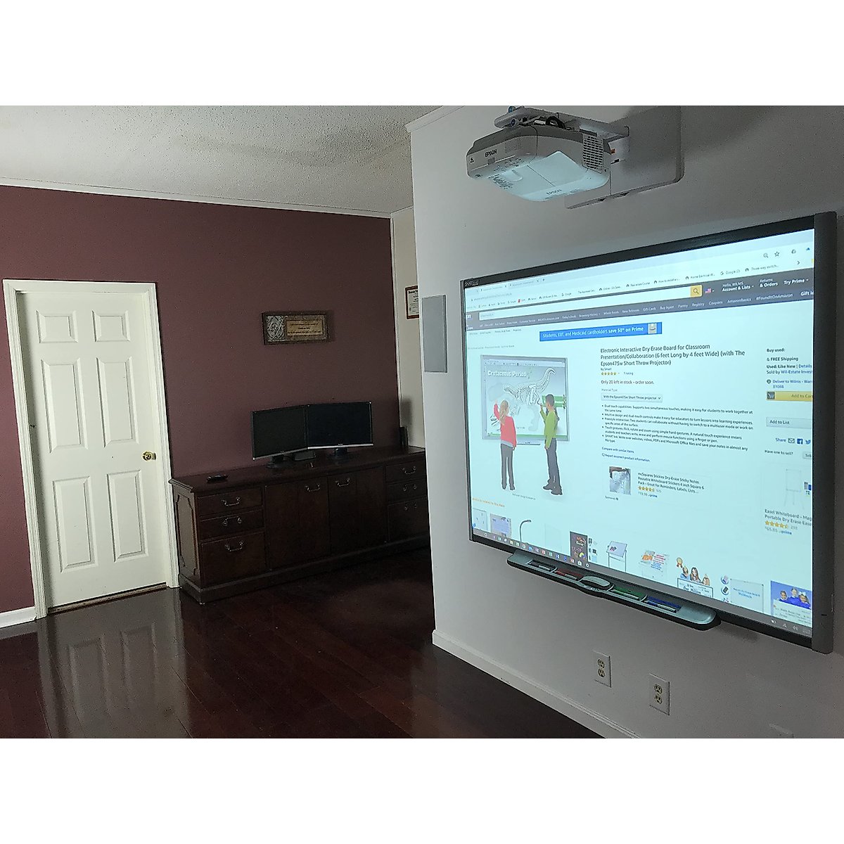 SMART Board SB660 Interactive Whiteboard With short throw projector bundle (90 days warranty!!))