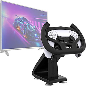 PS5 Gaming Racing Wheel, Meagadream Steering Wheel with4 Table Suction Cup for Sony PlayStation 5 Dualsense Controller (Controller Not Included)