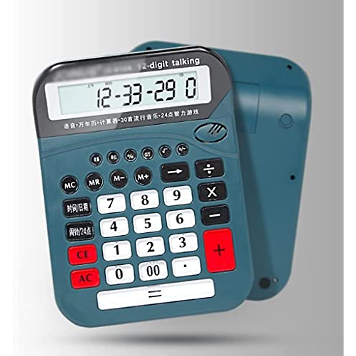 Desktop Calculator Calculators Office Desktop Calculator 12 Digit Large LCD Display Real Voice Financial Accounting Home Office Supplies Calculators