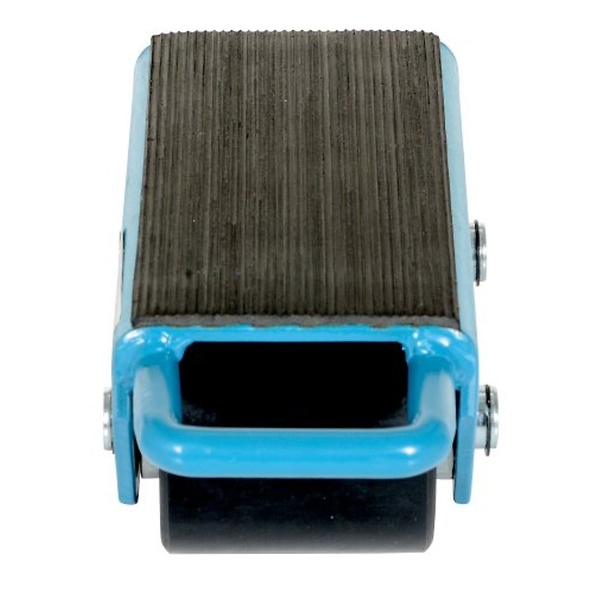 Vestil FMS-2.5 Fixed Machinery Skate with 2 Nylon Roller, Steel, 8-1/4" Rubber Surface Length, 4-3/4" Width, 4" Height, 2.5 Ton Capacity