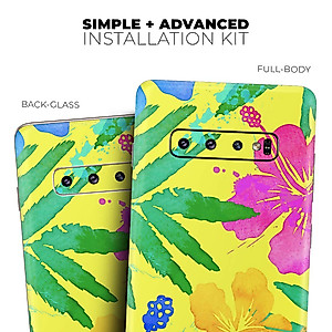 DesignSkinz Tropical Fluorescent v2 Protective Vinyl Decal Wrap Skin Cover Compatible with The Samsung Galaxy S20 (Screen Trim & Back Glass Skin)