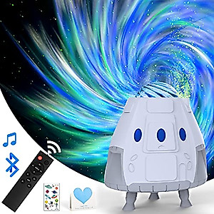 Star Projector Space Capsule Galaxy Projector Skylight with Bluetooth Speaker, Galaxy Night Lights for Kids Bedroom Gaming Room Decor Birthday Christmas Decorations Galaxy Light Gift