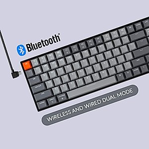 Keychron K4 96% Layout 100 Keys Wireless Bluetooth 5.1/Wired USB Mechanical Gaming Keyboard with Gateron G Pro Brown Switch RGB Backlight N-Key Rollover for Mac Windows PC-Version 2