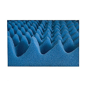 DMI Foam Mattress Topper, Egg Crate Foam Pad, Mattress Pad and Bed Topper for Support, Air Circulation, Pressure Relief and Weight Distribution, Hospital Size Mattress, 33 x 72 x 3 (Pack of 2)