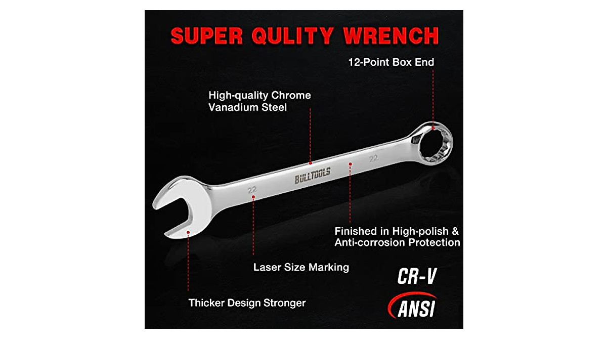 BULLTOOLS 32-Piece Wrench Set - SAE & Metric