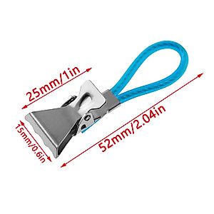 yyangz 20PCS Metal Towel Clip Bath Towel Clip Plastic Colourful Rope Beach Towel Clip Tea Towel Storage Clip Universal Small Hook Clip for Bedroom Bathroom Cabinet Rags Socks Pet Towels