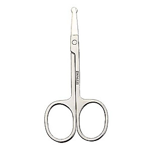 Motanar 3.5-Inch Stainless Steel Dog Pet Round-Tip Home Grooming Scissors for Nose Hair,Ear Hair,Face Hair,Paw Hair
