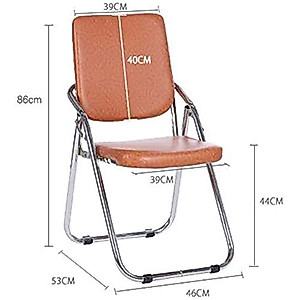 Sun Lounger Garden Chairs Foldable Deck Chair Chairs Folding PU Padded, Easy Storage Desk Seat Outdoor Balcony Terrace Office Portable Backrest (Color : Plating Brown)
