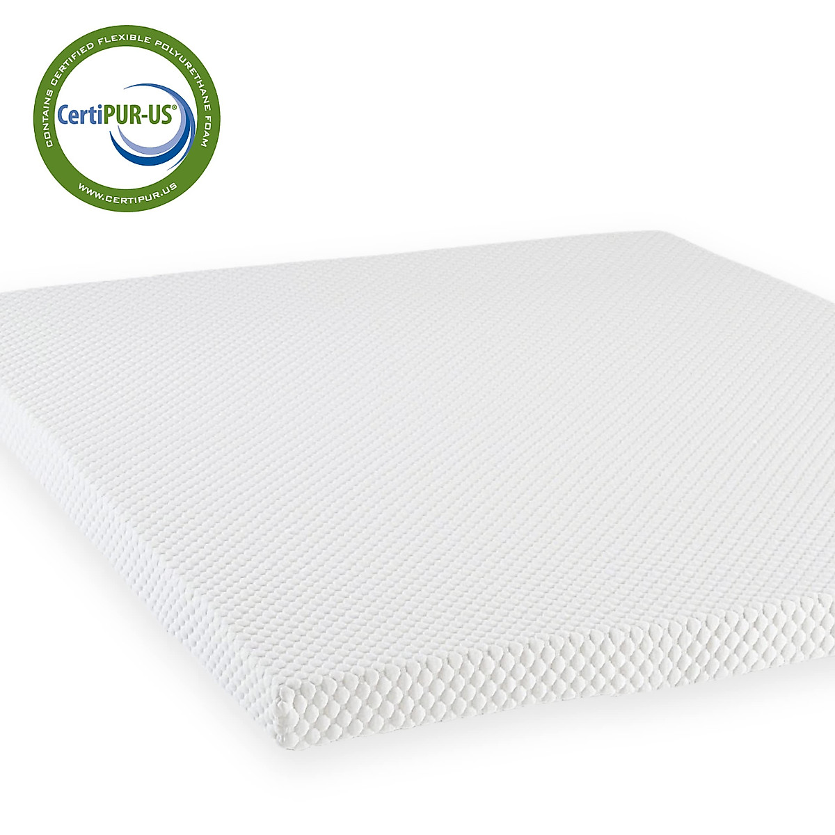 ZenWave 3" King Size Gel Memory Foam Mattress Topper, Washable Cover, Infused with Calming Hemp Extract, CertiPUR-US Certified