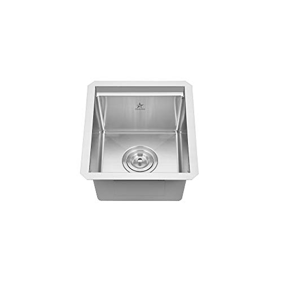 STARSTAR Workstation Ledge Undermount Single Bowl 304 Stainless Steel Kitchen Sink, With Grid, Cutting Board, Strainer with Basket (13 x 15)
