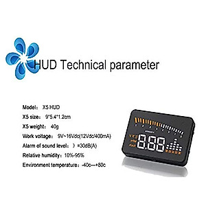 Heads Up Display for Car, Car Truck OBD II HUD Head Up Display Color LED Projector Speed Warning System Gps Heads Up Display For Cars