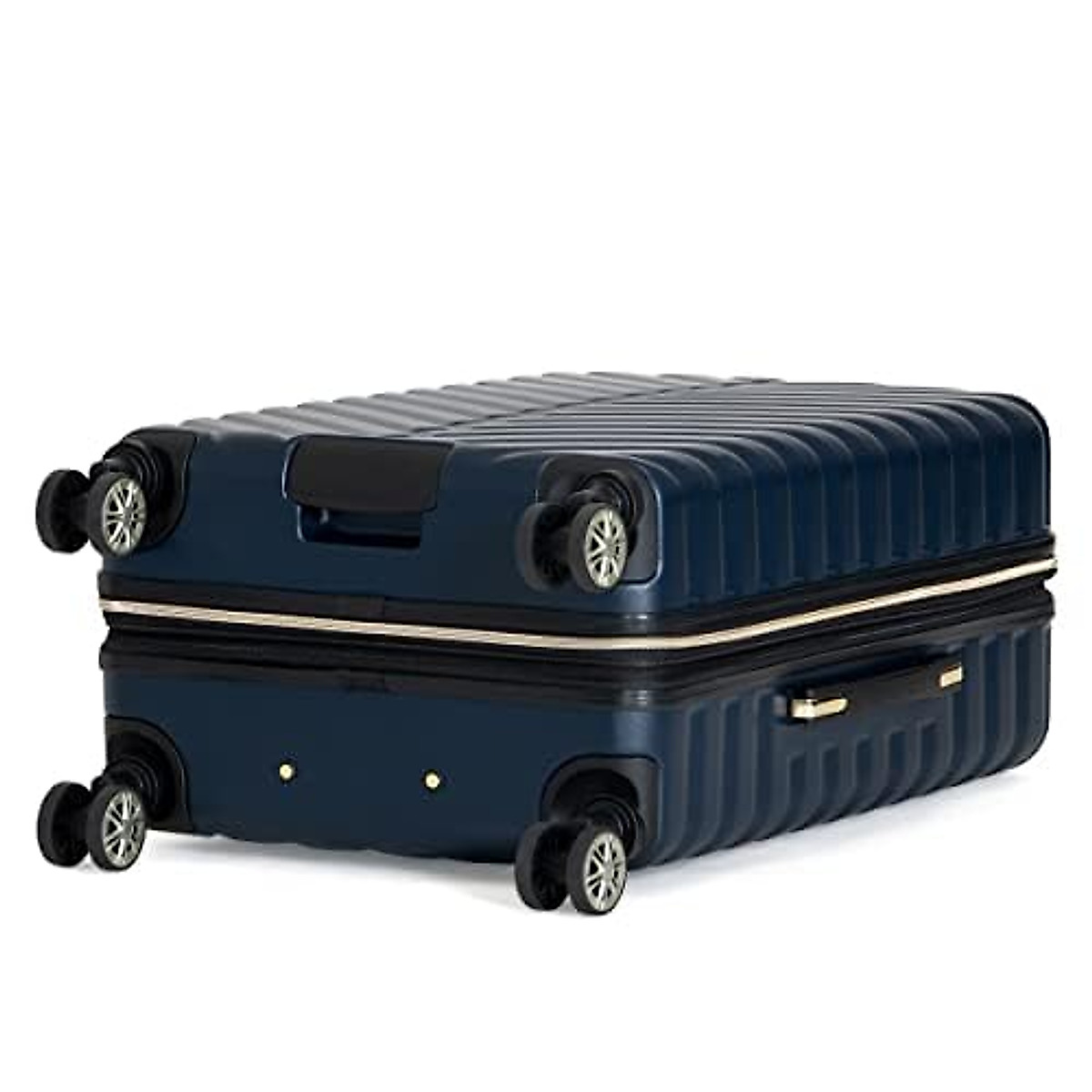 Kenneth Cole REACTION Madison Square Lightweight Hardside Chevron Expandable Spinner Luggage, Navy, 2-Piece Set (20" & 28")