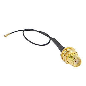 onelinkmore MHF4 to SMA M.2 NGFF SMA Female Bulkhead to IPX IPEX RF Pigtail WiFi Antenna Extension Cable for PCI WiFi Card Wireless Router M.2 Cards 0.81mm Pack of 2 (2 inch (5 cm))