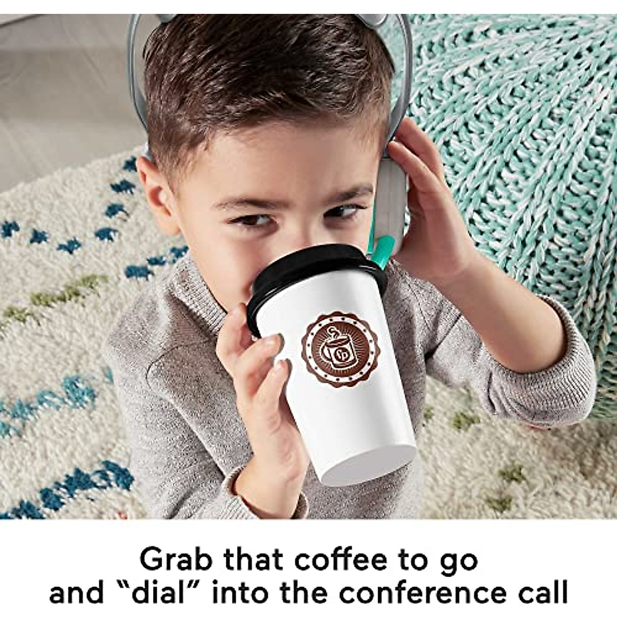 Fisher-Price My Home Office, pretend work station 8-piece play set for preschool kids ages 3 years and up, Includes 1 Toy