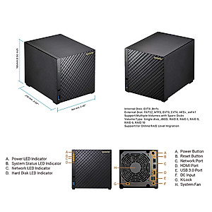 ASUSTOR AS3204T 4-Bay INTEL Quad-Core NAS