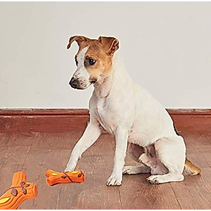 Kiki N Pooch Small Squeaky Rugby Ball Dog Toy Football Puppy Toy for Dogs & Puppies (Combo of 2)