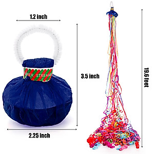 Lawei 30 Pack Throw Streamers, Colorful Hand Throw Confetti Poppers, No Mess Paper Crackers, Romantic Confetti Streamer for Wedding, Birthday, Party, Graduation, Celebrations, Party Favors