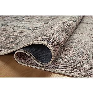 Loloi Amber Lewis Georgie Collection GER-08 Lagoon/Beige 5'-0" x 7'-6", .19" Pile Height, Area Rug
